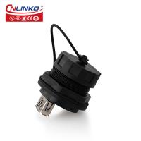 China CNLINKO Waterproof USB3.0 a Female Connector Panel Mount Usb Connector for sale