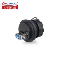 China CNLINKO Waterproof USB3.0 a Female Connector Panel Mount Usb Connector for sale