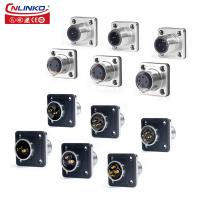 China Cnlinko M12 ip68 male female 2 3 4 5 8 pin  aviation circular plug led power  industrial waterproof cable wire connector for sale