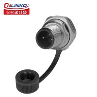 China Cnlinko M12 Ip68 Male Female 2  Pin  Aviation Plug Power  Industrial Waterproof Wire Cable Connectors for sale