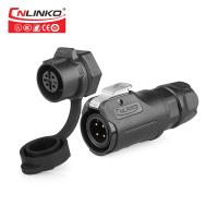 China IP68 Waterproof Circular Outside  Female Plug  M12  LP 4 Pin Power Connector for sale