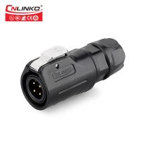 China IP68 Waterproof Circular Outside  Female Plug  M12  LP 4 Pin Power Connector for sale