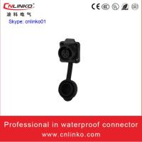China CNLINKO M12 Power Adapters Plug Socket 2 Pin Extension Wire Metal Circular  DC Connector Waterproof IP68 for Led Lighting for sale