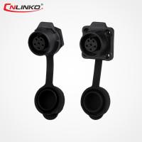 China CNLINKO M12 Power Adapters Plug Socket 2 Pin Extension Wire Metal Circular  DC Connector Waterproof IP68 for Led Lighting for sale