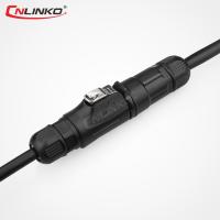 China CNLINKO M12 Power Adapters Plug Socket 2 Pin Extension Wire Metal Circular  DC Connector Waterproof IP68 for Led Lighting for sale