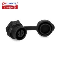 China CNLINKO M12 Screw Industrial Connector Waterproof IP68 2 Pin Male and Female Electrical Power Connector for sale