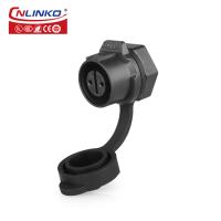 China CNLINKO M12 Screw Industrial Connector Waterproof IP68 2 Pin Male and Female Electrical Power Connector for sale