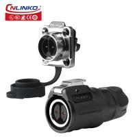 China CNLINKO LP16 Industrial Plug and Socket Male Female M16 Round 2 Pin Waterproof Cable Connector for sale