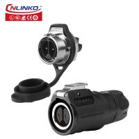 China CNLINKO LP16 Industrial Plug and Socket Male Female M16 Round 2 Pin Waterproof Cable Connector for sale
