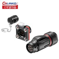 China CNLINKO M20 7 Pin Waterproof Ip67 Plastic PBT Circular Connector for Outdoor Electronic Equipment for sale