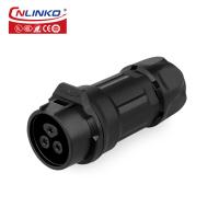 China M16 3 Pin Male Female Plug Socket IP68 Standard Waterproof Wire Connector for LED Lighting for sale