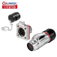 China CNLINKO BD20 IP68 Industrial Waterproof Metal 7 Pin Round Male Female Connector for sale