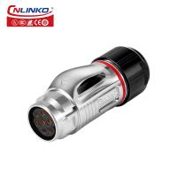 China CNLINKO BD20 IP68 Industrial Waterproof Metal 7 Pin Round Male Female Connector for sale