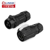China CNLINKO Electric Wire Connector M16 Male and Female 3 Pin Circular Waterproof Connector Led Light 10A 400V Plug Socket Connector for sale