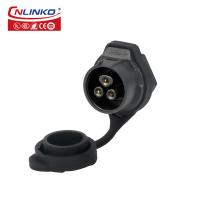 China CNLINKO Electric Wire Connector M16 Male and Female 3 Pin Circular Waterproof Connector Led Light 10A 400V Plug Socket Connector for sale