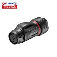 China BD Series M20 Plastic Waterproof Connector 14 Pin Male Female Water Proof Circular Connector for sale