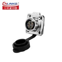 China CNLINKO M16 10A DC AC Power Supply Cables Connector Waterproof IP68 4 Pin Metal and Plastic Connector LED Lighting Plug Socket for sale