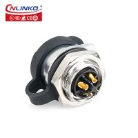 China CNLINKO M16 10A DC AC Power Supply Cables Connector Waterproof IP68 4 Pin Metal and Plastic Connector LED Lighting Plug Socket for sale