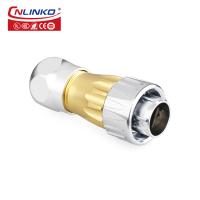 China Cnlinko CE/CCC Approval Metal Circular Ethernet Rj45 Industrial Connectors Outdoor Waterproof Rj45 Female Connector for sale