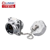 China Cnlinko CE/CCC Approval Metal Circular Ethernet Rj45 Industrial Connectors Outdoor Waterproof Rj45 Female Connector for sale