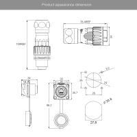 China Cnlinko M24 Signal Connector Panel Mount Waterproof IP68 Ethernet Pins Female Waterproof Rj45 Connector for sale