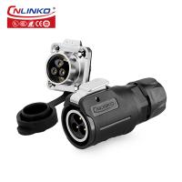 China M16 PBT Plastic Circular Shell Ip68 Waterproof Connector 3 Pin for Led Outdoor Lighting Electric Connector for sale