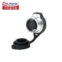 China CNLINKO LP16 Plug and Socket Male Female M16 Round 9 Pin Waterproof Cable Connector for sale