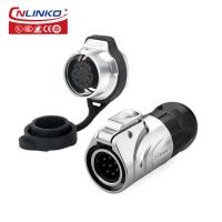 China CNLINKO LP16 Plug and Socket Male Female M16 Round 9 Pin Waterproof Cable Connector for sale