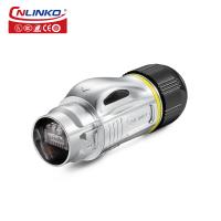 China Cnlinko BD24 Network Ethernet Panel Mount RJ45 Cables CAT6 Waterproof RJ45 Connector for sale