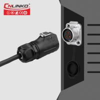 China CNLINKO 3 Pin Male Connector IP68 Waterproof M20 Female DC Power Plug Power Cable Type for sale