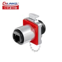 China Cnlinko BD24 Network Ethernet Panel Mount RJ45 Cables CAT6 Waterproof RJ45 Connector for sale