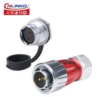 China CNLINKO Waterproof 2 Pole Plug Socket Male and Female 2pin 12 Volt Pin Female Wire Plug Adapter Connector for sale