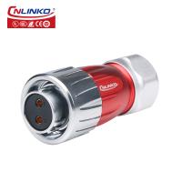 China CNLINKO Waterproof 2 Pole Plug Socket Male and Female 2pin 12 Volt Pin Female Wire Plug Adapter Connector for sale