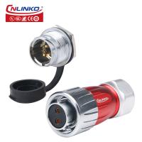 China CNLINKO Waterproof 2 Pole Plug Socket Male and Female 2pin 12 Volt Pin Female Wire Plug Adapter Connector for sale
