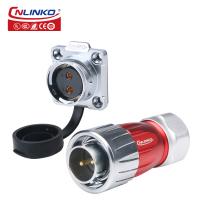 China CNLINKO Waterproof 2 Pole Plug Socket Male and Female 2pin 12 Volt Pin Female Wire Plug Adapter Connector for sale