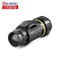 China Cnlinko IP68 RJ45 Ethernet LAN Connector Plug Socket CAT6 STP Shield Outdoor Waterproof RJ45 Connector for sale
