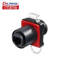 China Cnlinko IP68 RJ45 Ethernet LAN Connector Plug Socket CAT6 STP Shield Outdoor Waterproof RJ45 Connector for sale