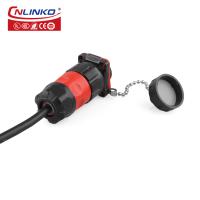 China CNLINKO Waterproof Connector 2 Pin Power Cable Circular Plug Socket for Led Outdoor Connector for sale