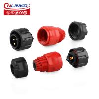 China CNLINKO Waterproof Connector 2 Pin Power Cable Circular Plug Socket for Led Outdoor Connector for sale