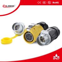 China Cnlinko M20 Quick Connector Cable 12v 20A 3 Pin Battery Connector Industrial Plug 3 Pin Pin Socket Connector for sale