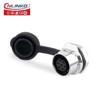 China CNLINKO IP68 Waterproof Industrial Plug and Socket 7 Pin Electrical 12 Volt Dc Cable M12 Connector for sale