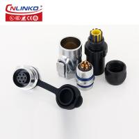 China CNLINKO IP68 Waterproof Industrial Plug and Socket 7 Pin Electrical 12 Volt Dc Cable M12 Connector for sale