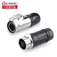 China CNLINKO IP68 Waterproof Industrial Plug and Socket 7 Pin Electrical 12 Volt Dc Cable M12 Connector for sale