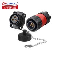 China CNLINKO 3 Pin Waterproof Connection Cable Plug Electrical Swivel Xlr Connector 3 Pin Electric Terminals Connector for sale