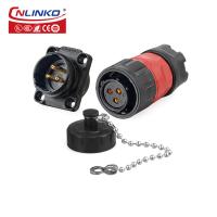 China CNLINKO 3 Pin Waterproof Connection Cable Plug Electrical Swivel Xlr Connector 3 Pin Electric Terminals Connector for sale