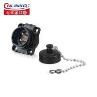China CNLINKO Outdoor 2 Pin Waterproof Plastic Connector M20 Electrical 12v Waterproof Bulkhead Electrical Connectors for sale