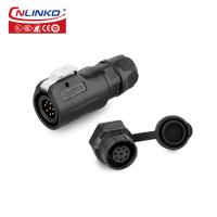 China Factory IP68 Circular Female Male M12 8 Pin Front Panel Mount Circular Waterproof Wire Cable Connector for sale