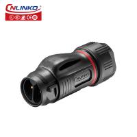 China CNLINKO M20 2pin Waterproof IP68 Connector PBT  Industrial Plug Socket Male Female Quick Electrical AC Power Adapter Connectors for sale