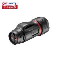 China CNLINKO M20 2pin Waterproof IP68 Connector PBT  Industrial Plug Socket Male Female Quick Electrical AC Power Adapter Connectors for sale
