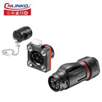 China CNLINKO  IP68 Waterproof M20 5 Pin Aviation Wire Connector Plug and Socket Female Male Electric Cable Connector Home Improvement for sale